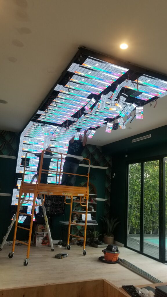 Expert Permanent LED Wall Installation Services by WYWCA